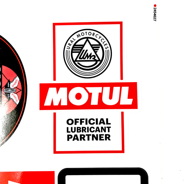 URAL x MOTUL 5pc Sticker Sheet - Ural Motorcycles